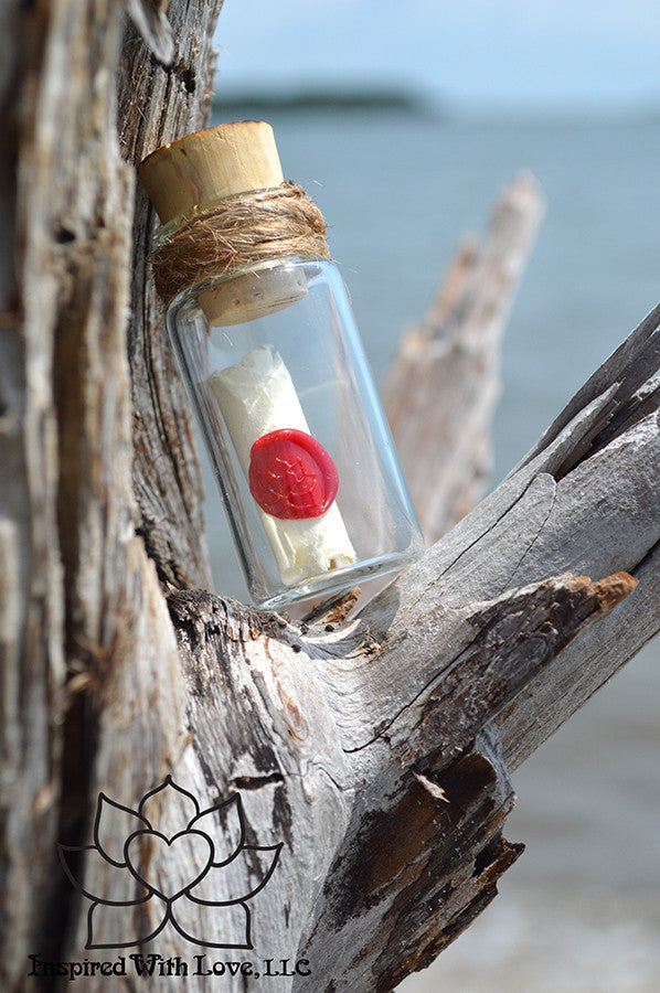 Calligraphy Message In The Bottle - Inspired With Love